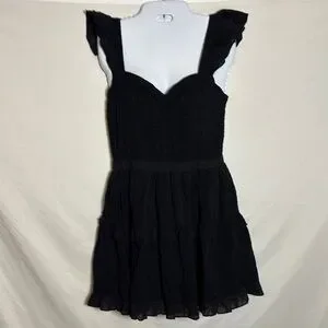 Mable | Dresses | Mable Mini Dress Off Shoulder Ruffle Black Large ...